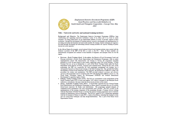 Good SSTC Practices on EIIP – Universities and Training Institutes ...